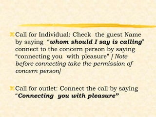 Telephone handling | PPT