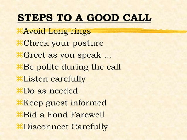 Telephone handling | PPT