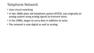 Telephone networks | PPTX