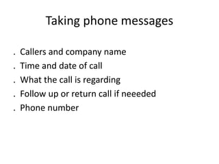 Telephone etiquette | PPT