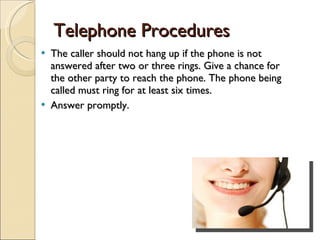 Telephone Procedures | PPT