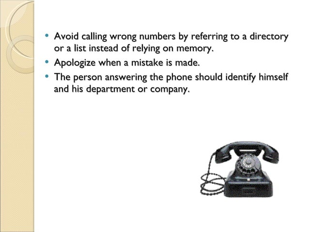 Telephone Procedures | PPT