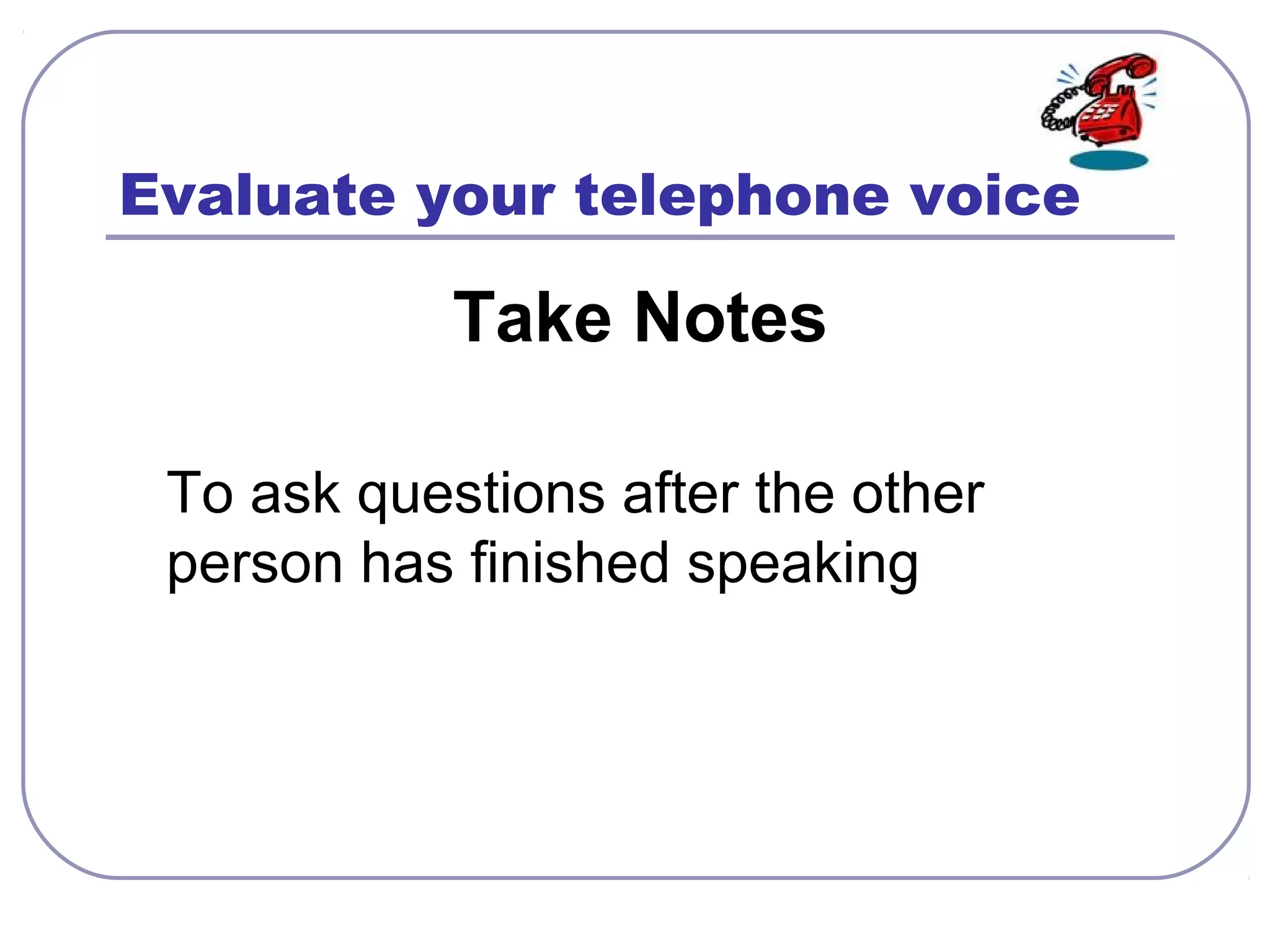 Telephone Skills | PPT