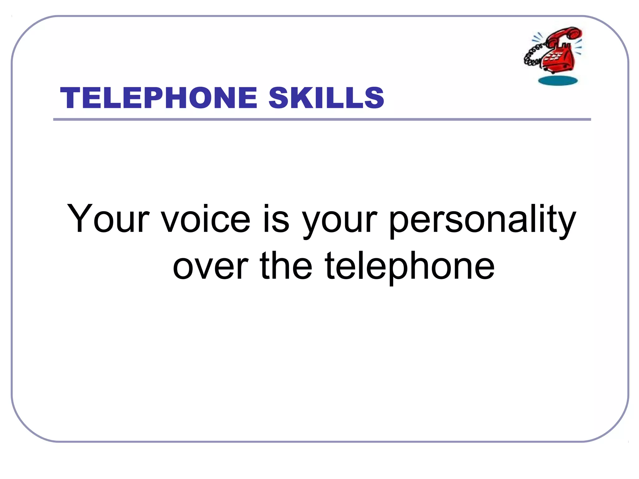 Telephone Skills | PPT