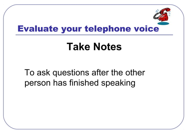 Telephone Skills | PPT