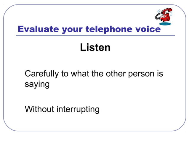 Telephone Skills | PPT