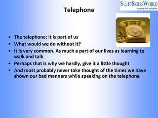 Telephone skills | PPTX