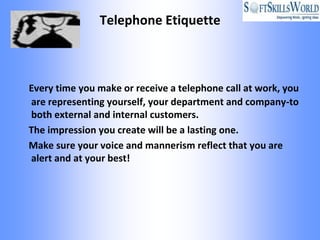 Telephone skills | PPTX