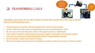 Telephone skills & etiquettes | PPTX