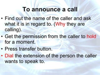 Telephone skills v2 | PPT