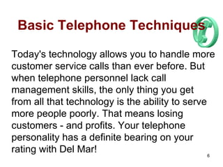 Telephone techniques | PPT