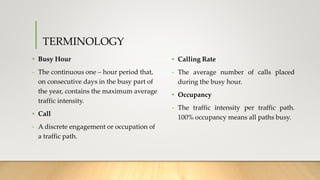 Telephone Traffic Engineering Online Lec | PPTX