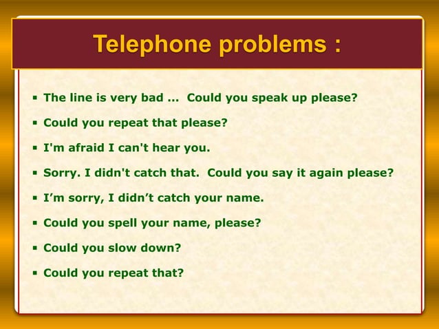 Telephone Vocabulary M. van Eijk | PPT