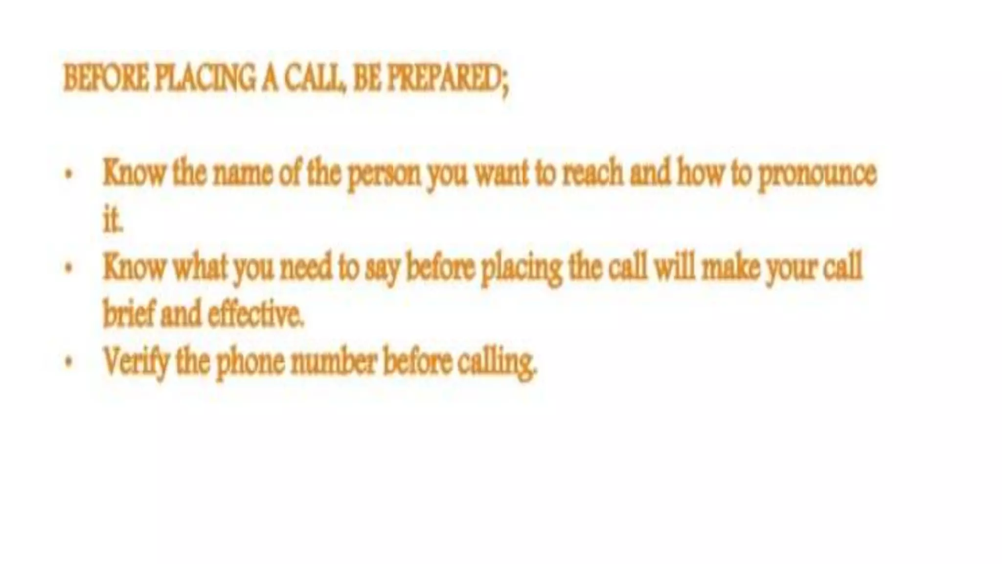 Telephonic etiquette | PPT