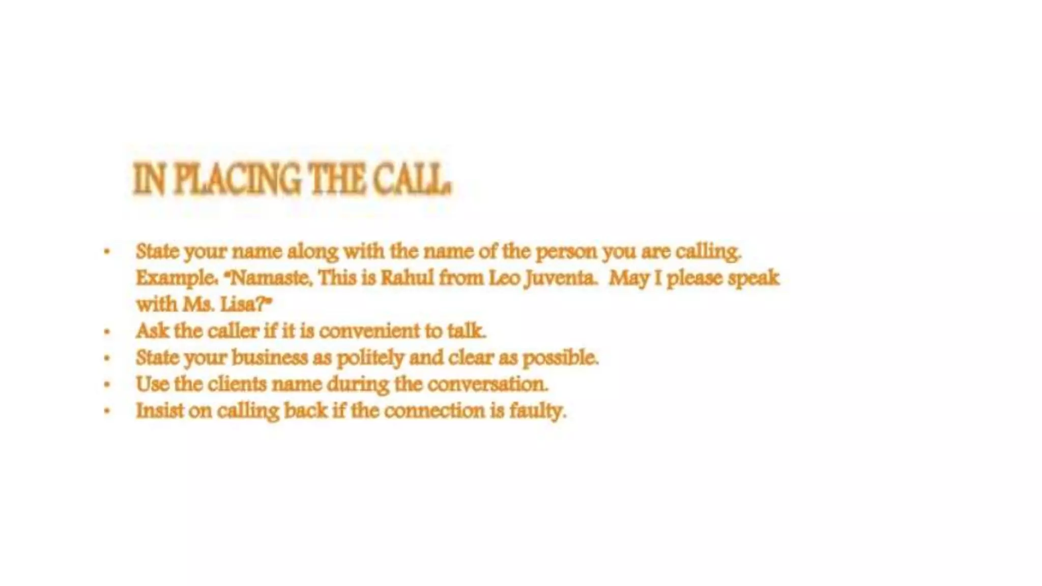 Telephonic etiquette | PPT