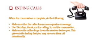 Telephonic etiquette | PPT
