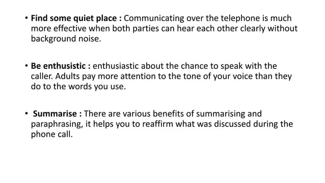 Telephonic etiquette | PPT
