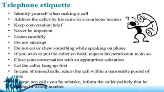 Telephonic etiquette_e-mail etiquette | PPT