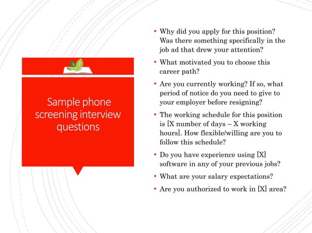 Telephonic interview guide | PPSX