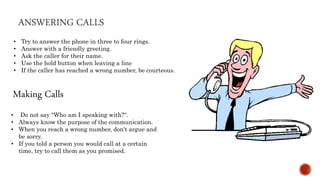 Telephonic manners | PPTX