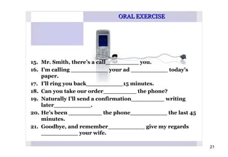 Telephoning in English | PPT