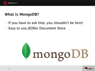 Telephony with OpenShift Twilio and MongoDB | PPT