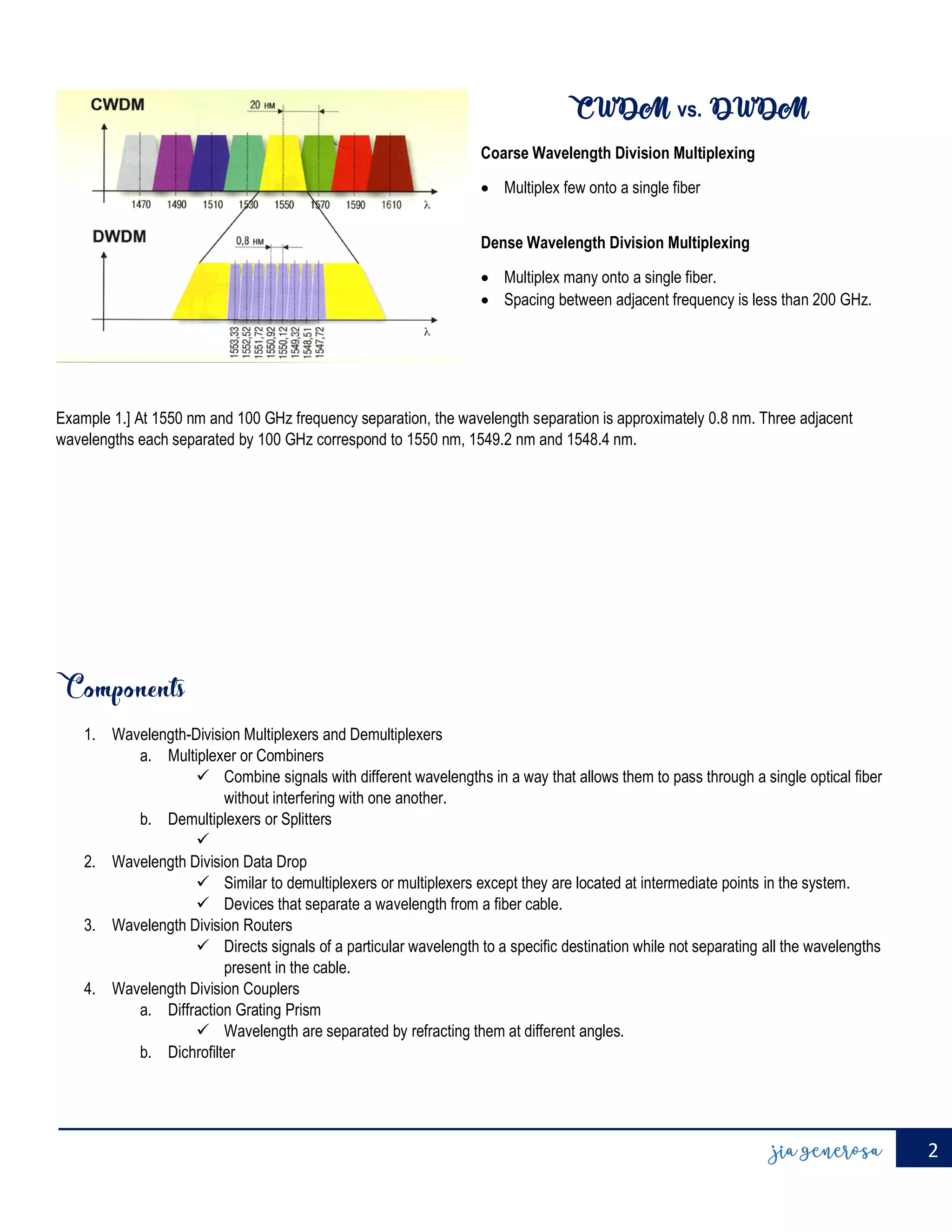 Wavelength Division Multiplexing (Wayne Tomasi) | PDF