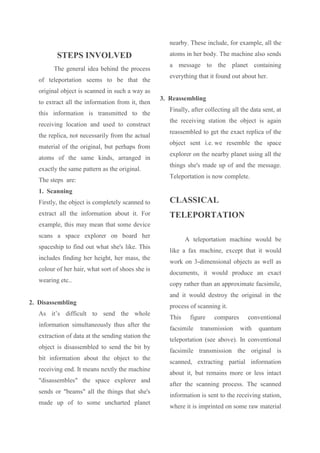 Teleportation | DOCX