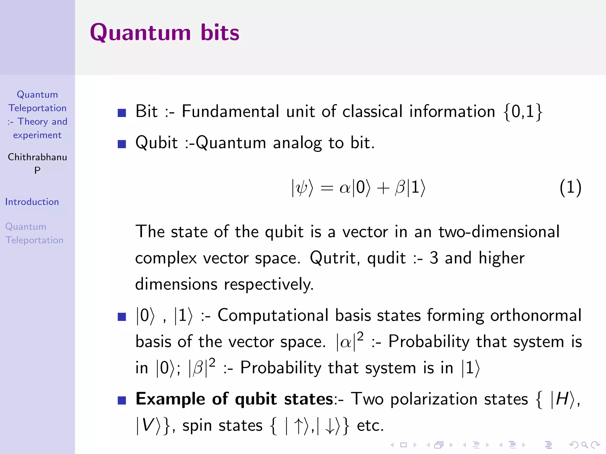 Quantum Teleportation : Theory and Experiment | PDF | Physics | Science