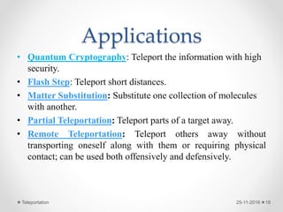 Teleportation | PPTX