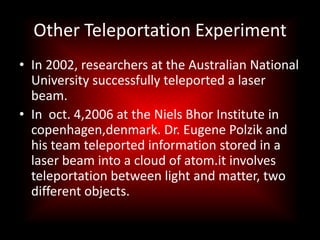 Teleportation | PPTX