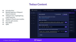 Introducing Teleport cloud | PDF