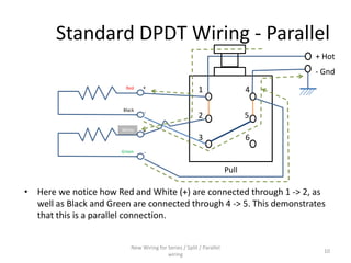 Series / Parallel wiring diagram for 4-conductor Humbucker Pickups | PPTX