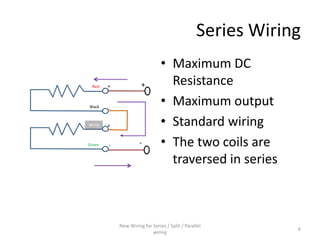 Series / Parallel wiring diagram for 4-conductor Humbucker Pickups ...