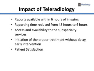 Teleradiology in the Northeast | PPTX