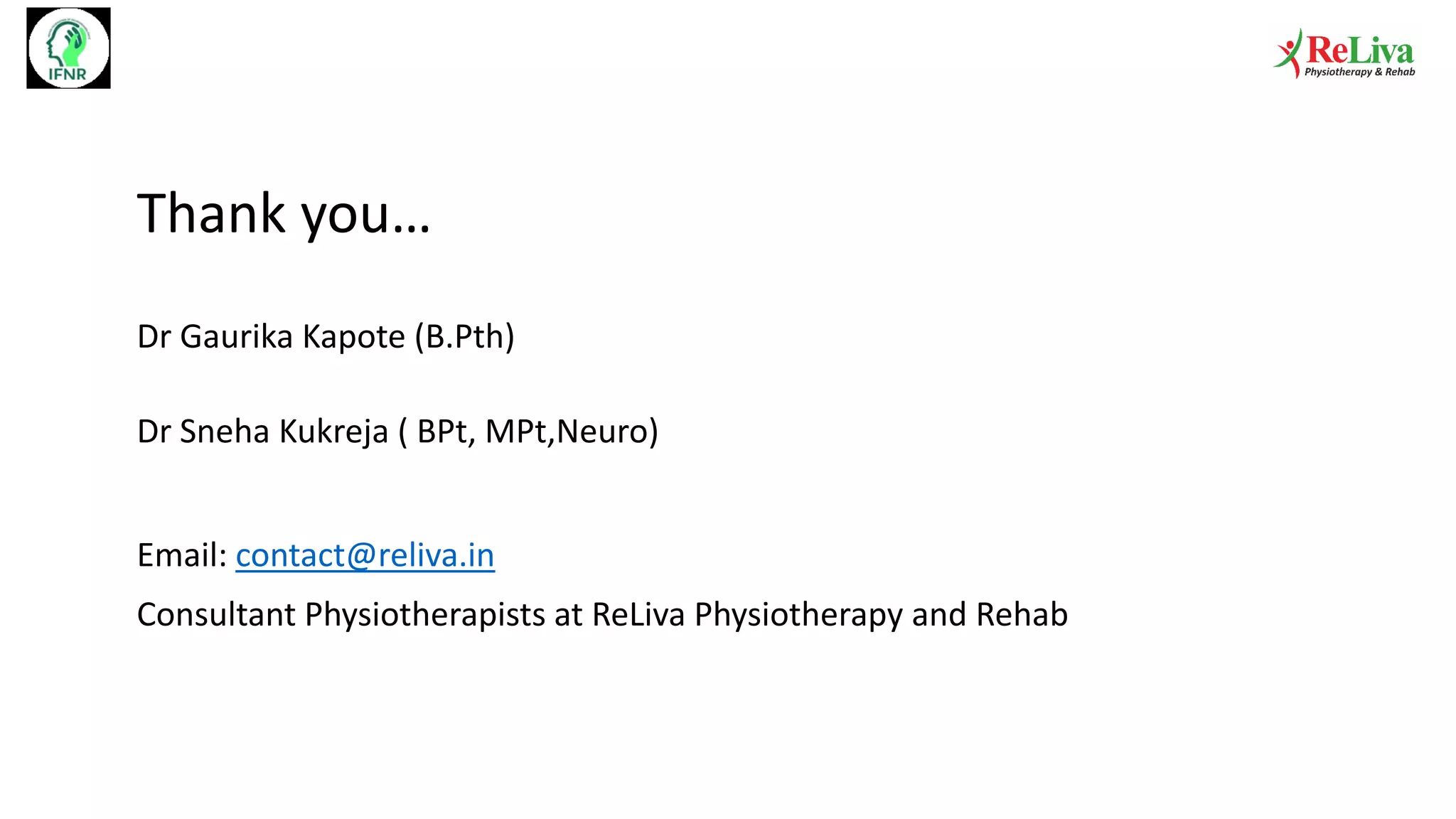 Tele-rehabilitation in stroke - a physiotherapy case study | PDF