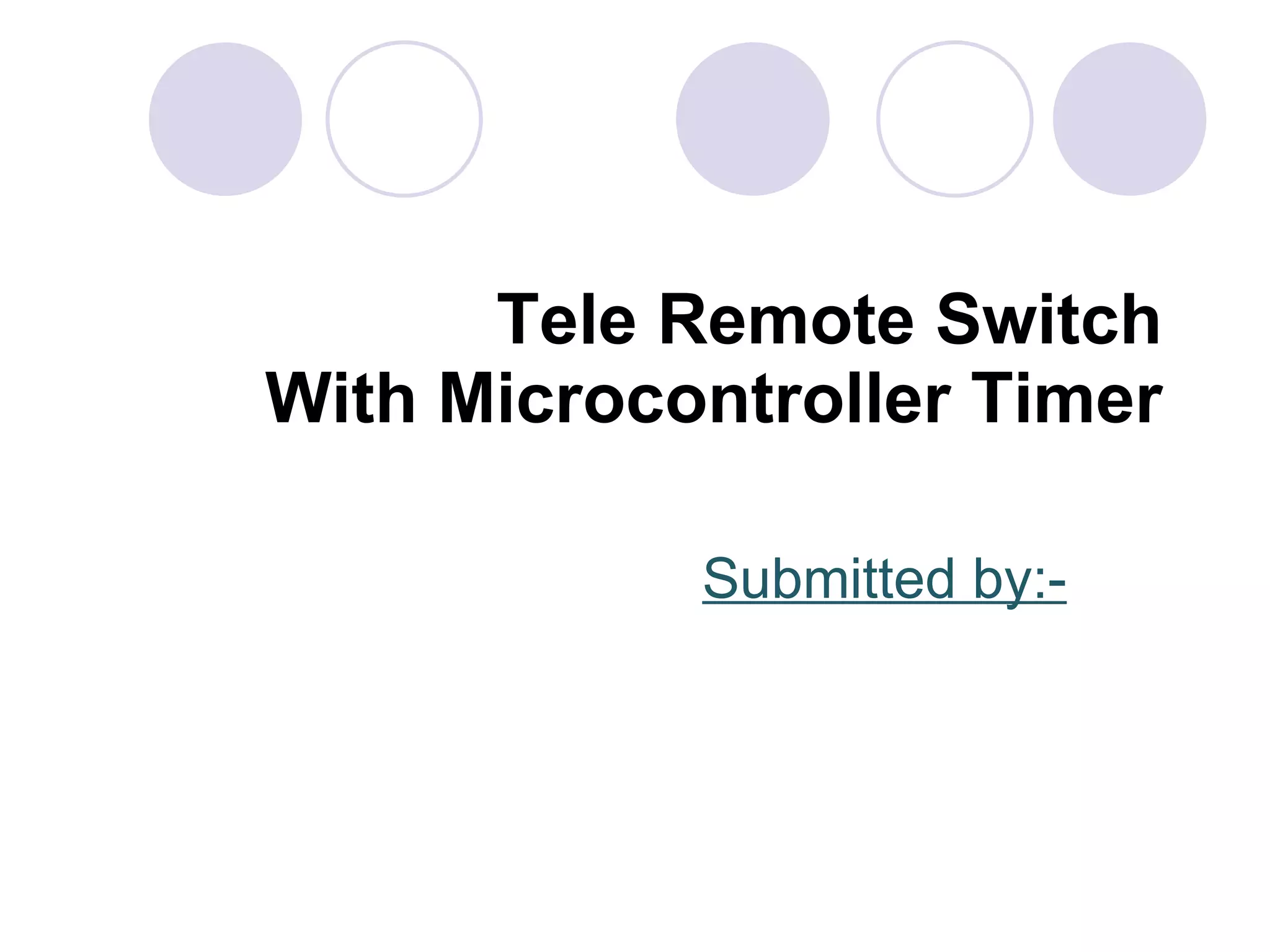 Tele Remote Switch | PPT