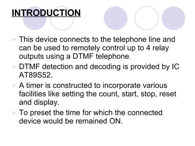 Tele Remote Switch | PPT