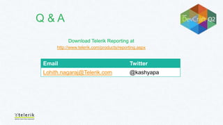 Reporting Solution for ASP.NET Application with Telerik reporting | PPT