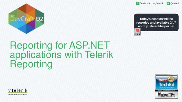 Reporting Solution For Aspnet Application With Telerik Reporting
