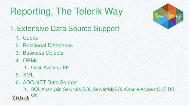 Reporting Solution for ASP.NET Application with Telerik reporting