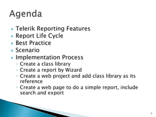 Telerik Reporting– Quick Start (Part 2) | PPT