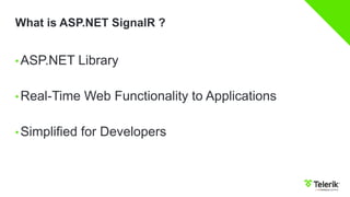 Using SignalR with Kendo UI | PPTX
