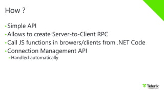 Using SignalR with Kendo UI | PPTX