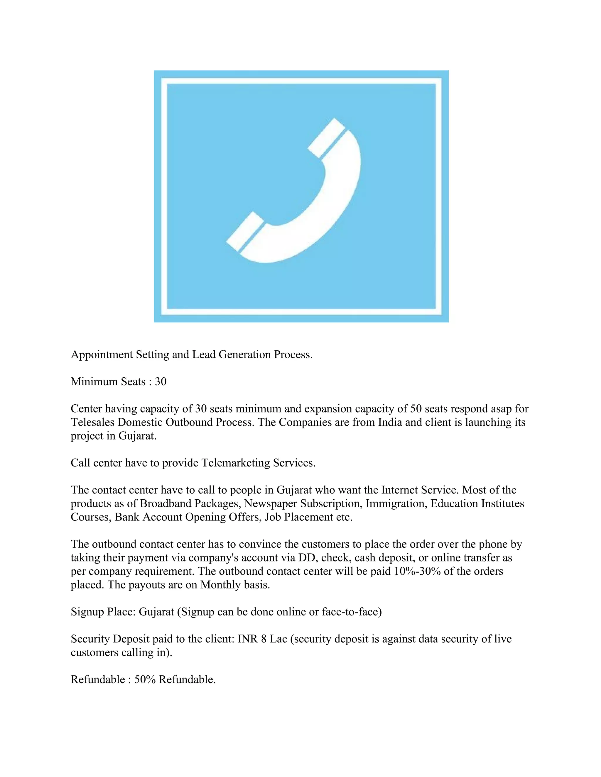 Telesales domestic outbound process | PDF