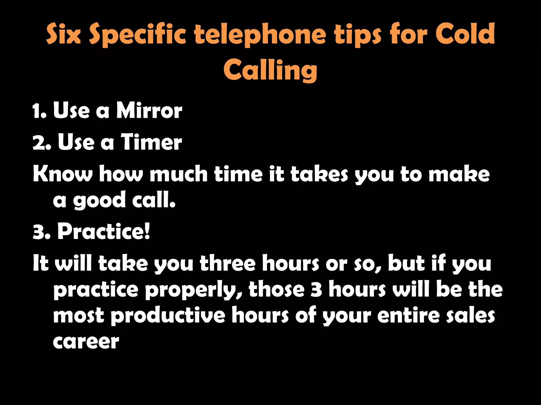 TELESALES TECHNIQUES | PPTX