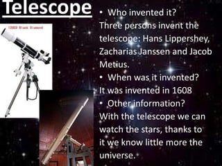 Telescope english | PPT