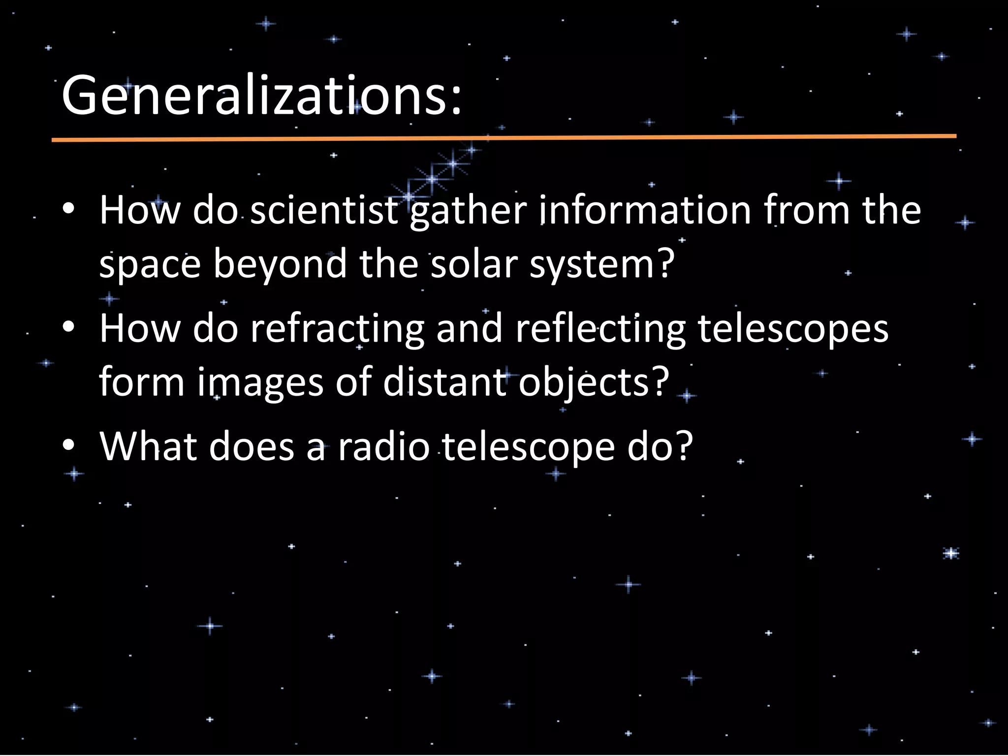 Telescope: Refracting and Reflecting | PPTX