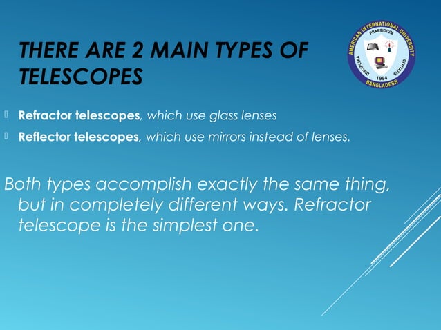 Telescopes | PPT