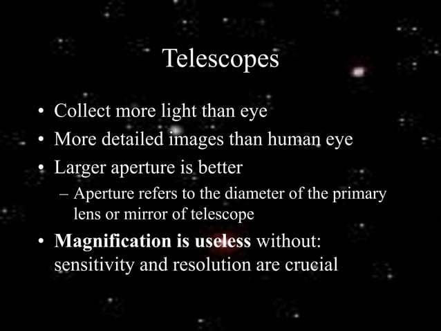 Telescopes: The science behind how telescope works.ppt